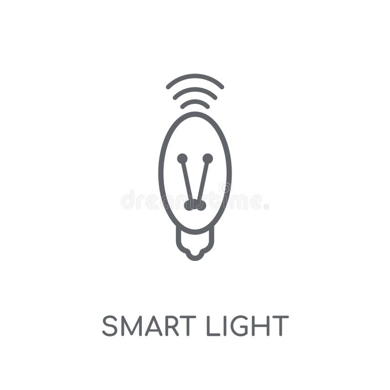 Smart Light Linear Icon. Modern Outline Smart Light Logo Concept Stock ...