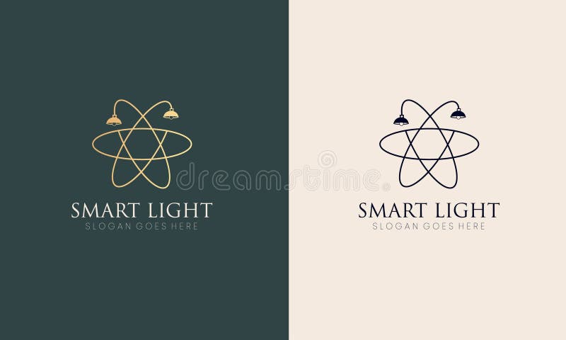 Smart Light Logo. Lamp Logo Design. Technology Logo Stock Illustration ...