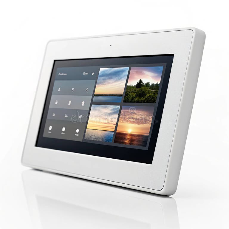 Smart Lighting Panel with Custom Mood Scenes Stock Illustration ...