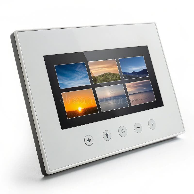 Smart Lighting Panel with Custom Mood Scenes Stock Illustration ...