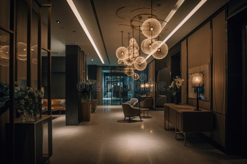 Smart Lighting Solution in Hotel Lobby, with Dramatic and Welcoming ...