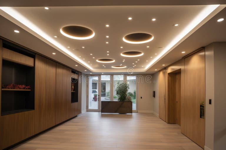 Smart Lighting System Integrated into Ceiling with Custom Built-in ...