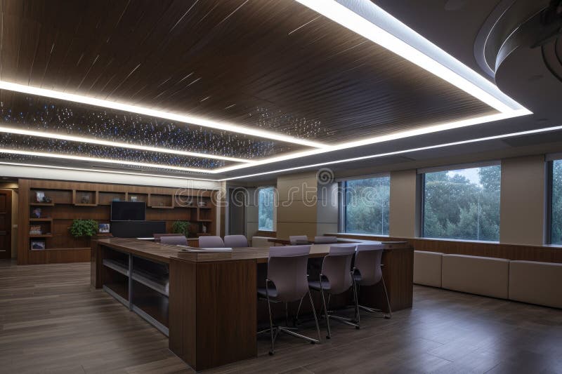 Smart Lighting System Integrated into Ceiling with Custom Built-in ...