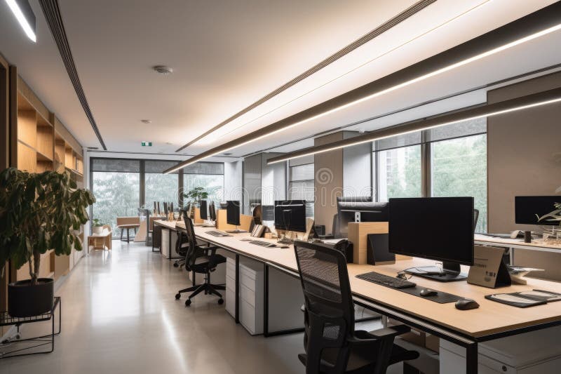 A Smart Lighting System Integrated into an Office Space, Providing ...