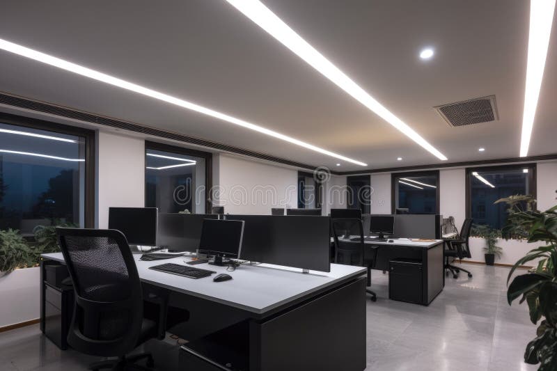 A Smart Lighting System Integrated into an Office Space, Providing ...
