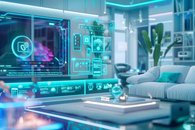 Smart Living Room Technology Interface Systems with Wi-Fi Connectivity ...