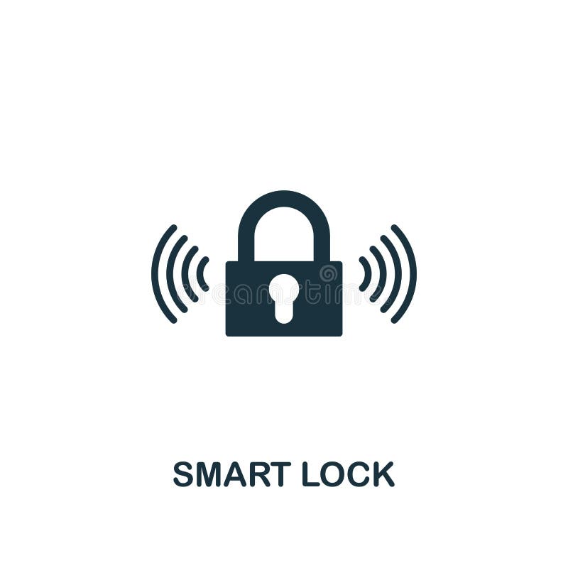 Smart Lock Icon. Creative Element Design from Smart Home Icons ...
