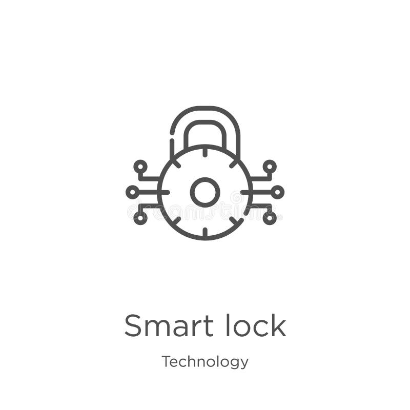 Smart Lock Icon. Trendy Smart Lock Logo Concept on White Background ...