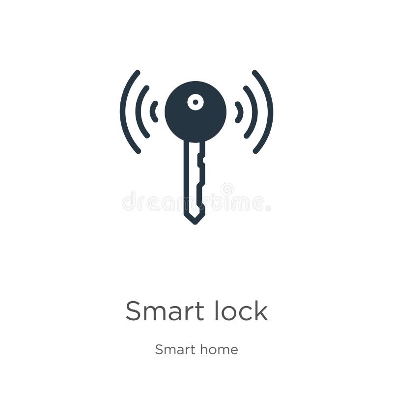 Smart Lock Icon Vector. Trendy Flat Smart Lock Icon from Smart Home ...