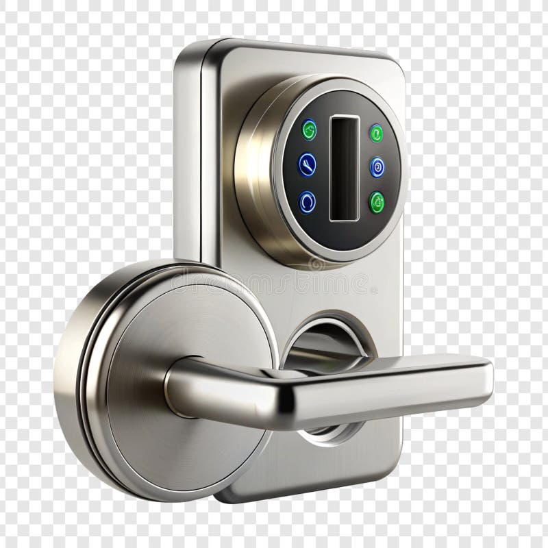 Electronics Smart Lock Isolated on Transparent Background Stock ...
