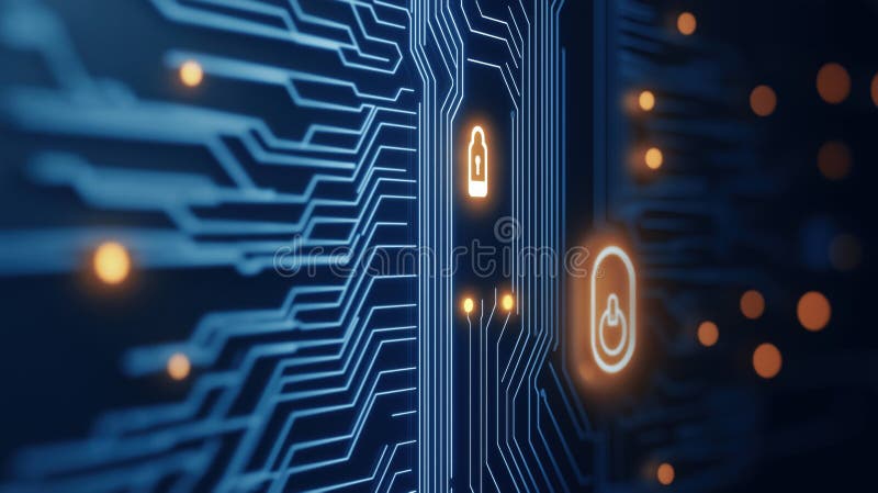 Smart Lock Technology with Advanced Protection Features Stock Image ...