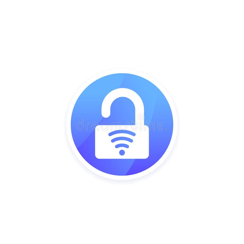 Smart Lock Icons Set on Background for Graphic and Web Design. Simple ...