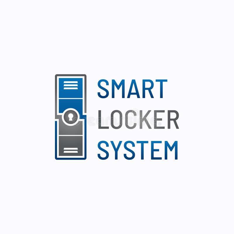 Smart Locker Logo Design Template Stock Illustration - Illustration of ...