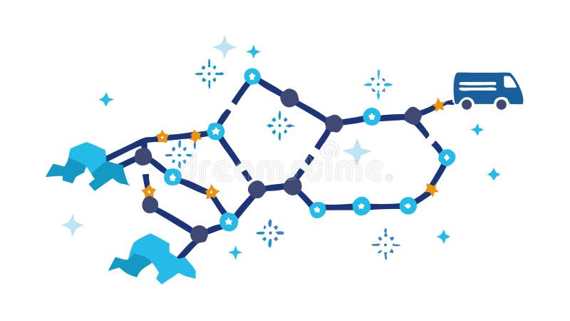 Smart Logistics Connected Vehicles Icon, Vector Design Generative AI ...