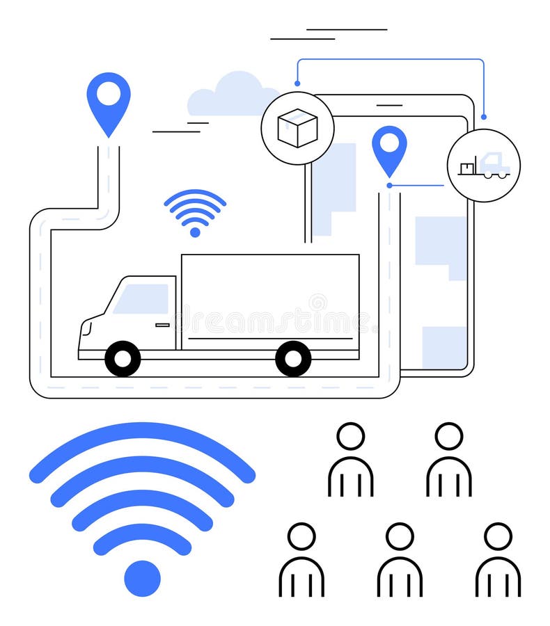 Logistics Fleet Stock Illustrations – 10,396 Logistics Fleet Stock ...