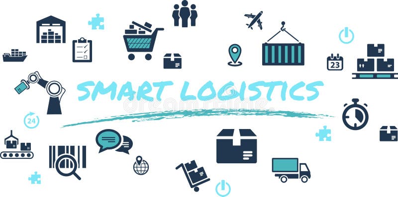 Smart Logistics - Illustration Stock Vector - Illustration of efficient ...