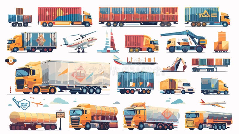 Smart Logistics Technologies Abstract Concept Visual Stock Vector ...