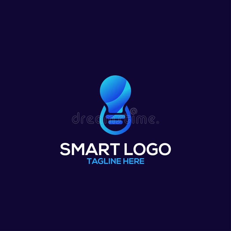 Smart Logo Design Vector with Shine and Unique Shape Stock Vector ...