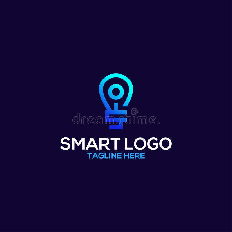 Smart Logo Design Vector with Shine and Unique Shape Stock Vector ...