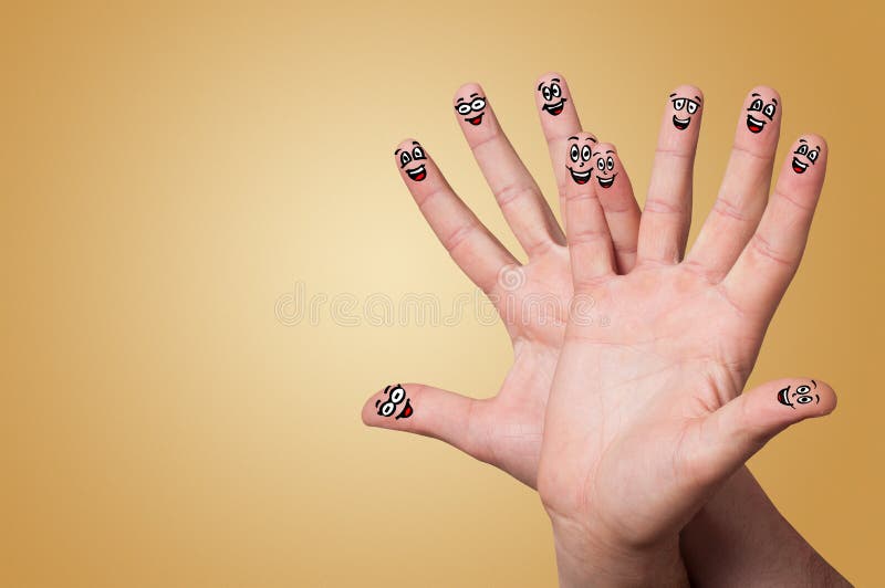 Smart Looking Fingers Smiling Stock Photo - Image of game, couple ...