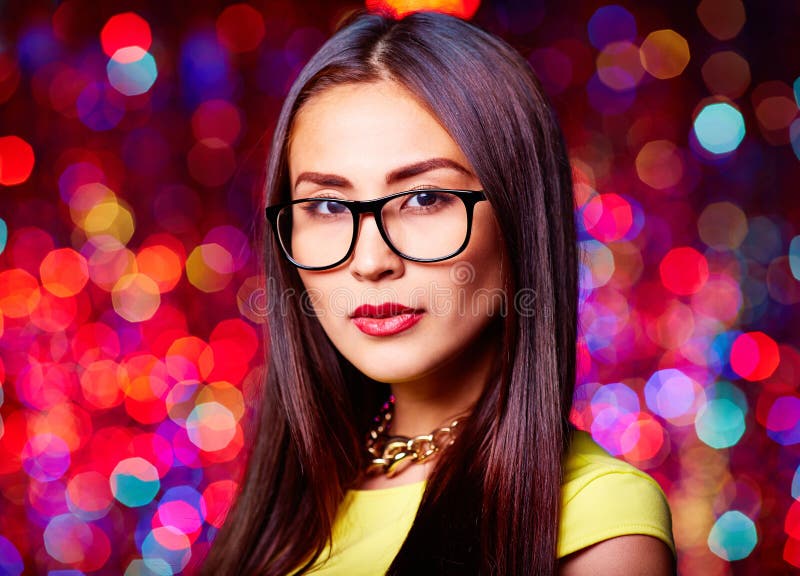 Smart-looking stock photo. Image of clubber, lady, looking - 59756408