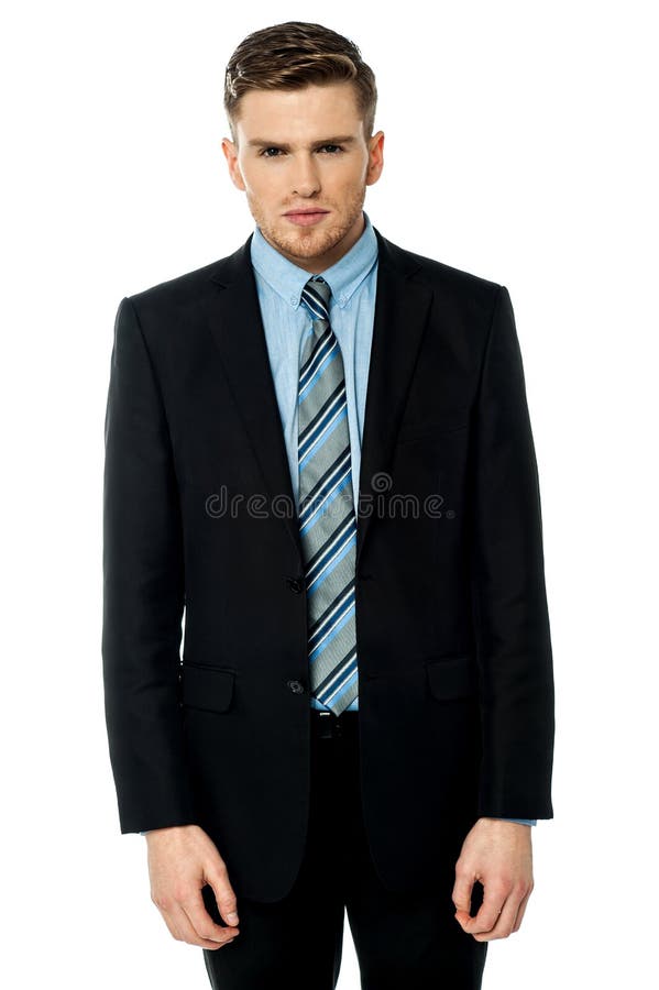 Male Business Executive Posing with Attitude Stock Image - Image of ...