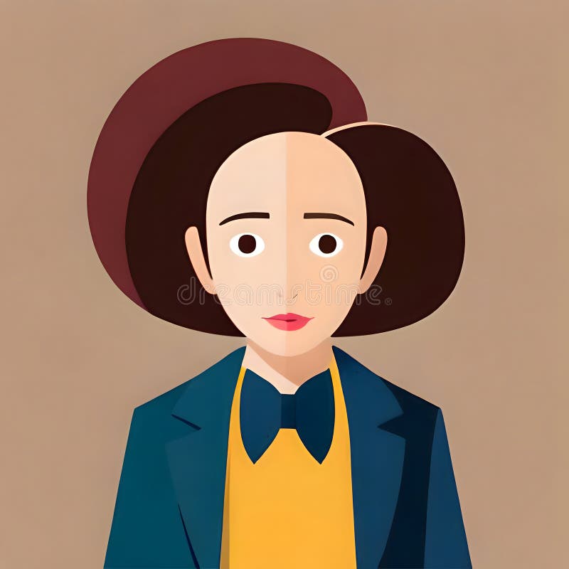 Smart Man in Clean Graphic Style Background - Made with Generative Ai ...