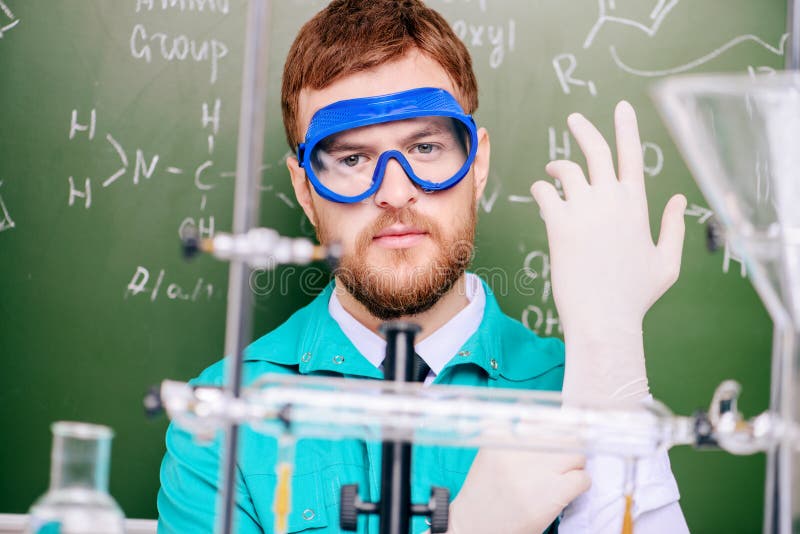 Important Chemical Experiments Stock Photo - Image of instructor ...
