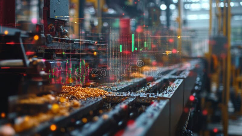 Smart Manufacturing, Conveyor Belt Transporting Components with Data ...