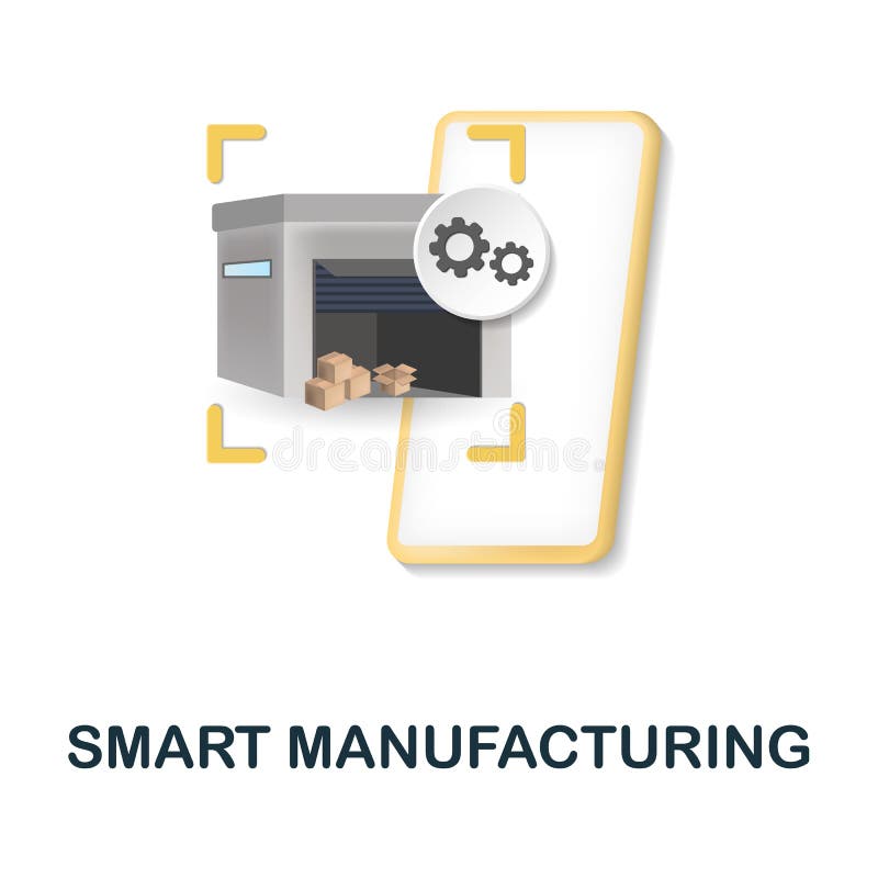 Smart Manufacturing Icon. Line Simple Icon for Templates, Web Design ...