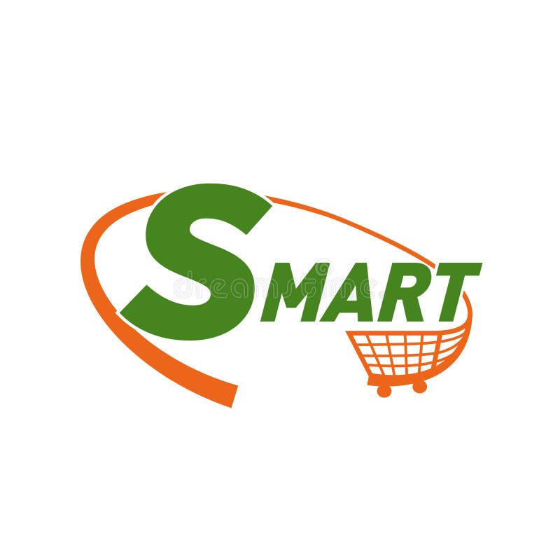 Smart Mart Vector Icon. S Mart Typography Logo Stock Vector ...