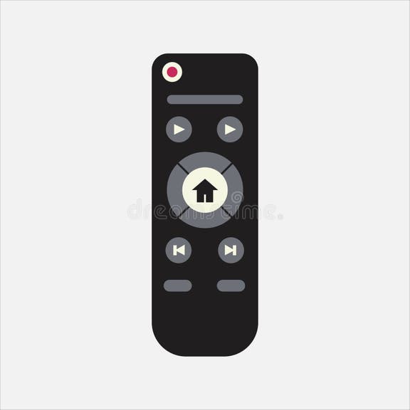 Smart Media Remote Control for Modern Game Consoles Stock Illustration ...
