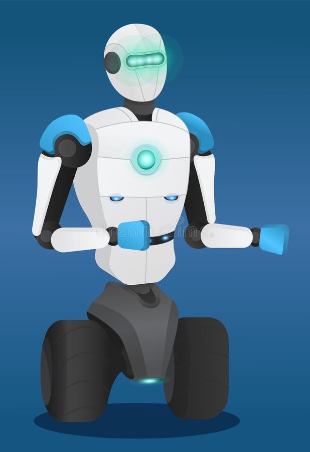 Smart Metal Machine Robotic Technology Vector Stock Vector ...