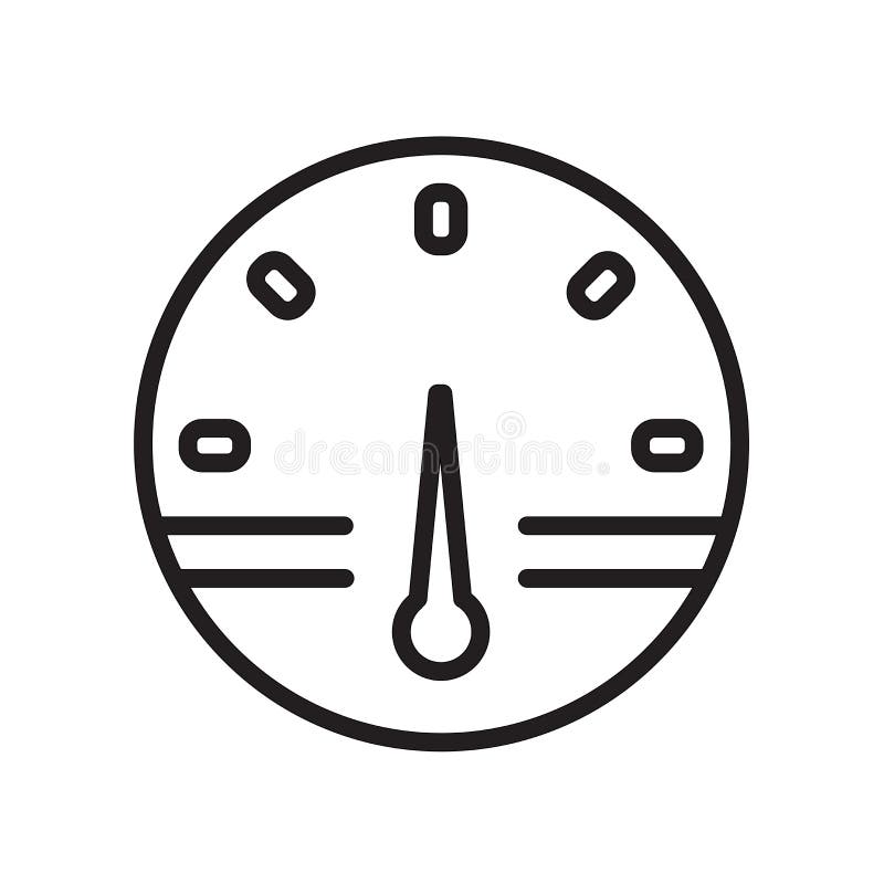Smart Meter Vector Icon Isolated on White Background. Outline, Thin ...