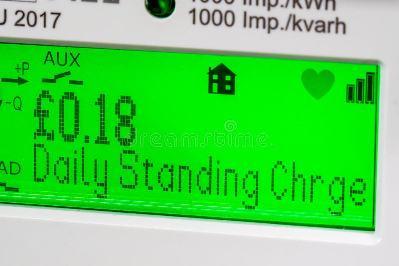Smart Meter Digital Display Stock Image - Image of bill, industrial ...