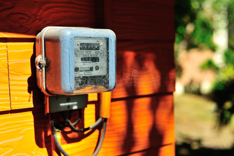 An Smart Meter in Soft Light Stock Image - Image of house, display ...