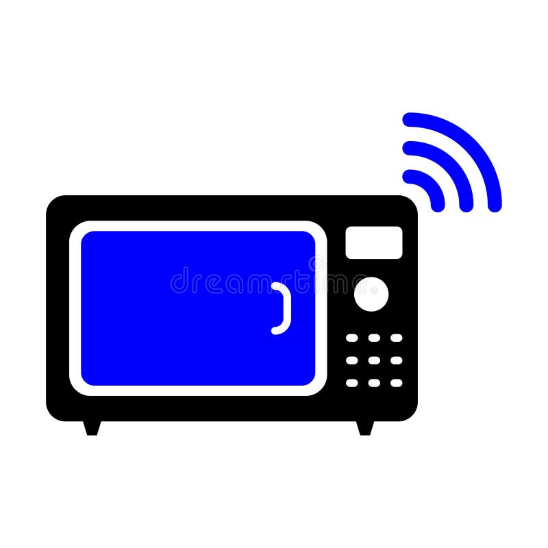 Smart Microwave Icon stock vector. Illustration of brand - 265071423