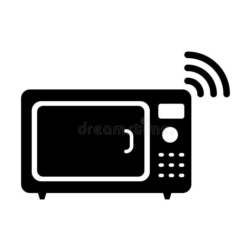 Smart Microwave Icon stock vector. Illustration of design - 265071507