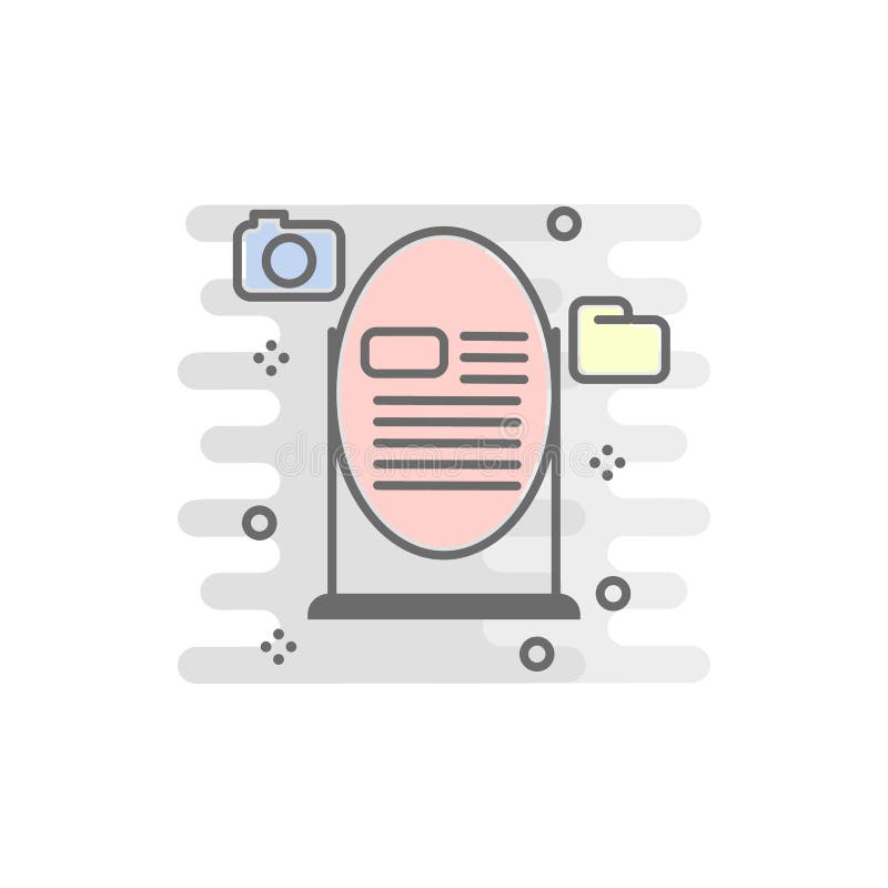 Smart Mirror Colored Icon. Element of Colored Smart Technology Icon for ...