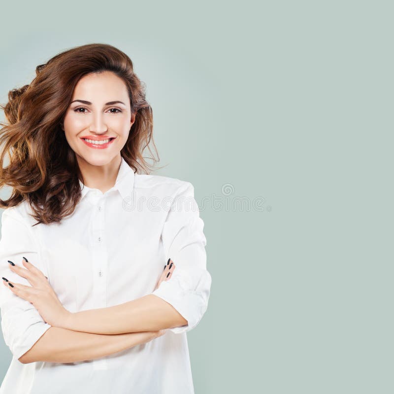 Smart Model with Perfect Smile Stock Image - Image of aesthetic, copy ...