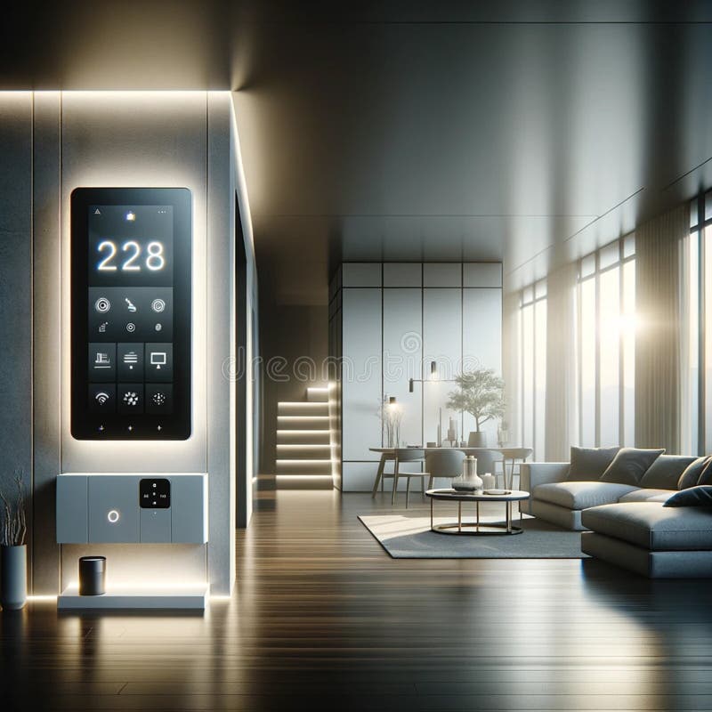 Smart Modern Home Scandinavian Design Stock Illustration - Illustration ...