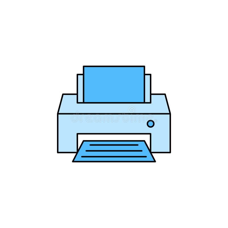 Smart Modern Printer Icon Vector Stock Vector - Illustration of symbol ...