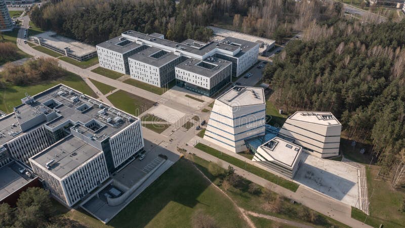 Smart and Modern Science Buildings Block Stock Photo - Image of cluster ...