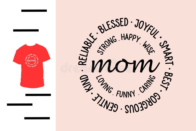 Smart mom t shirt stock vector. Illustration of lady - 354153778