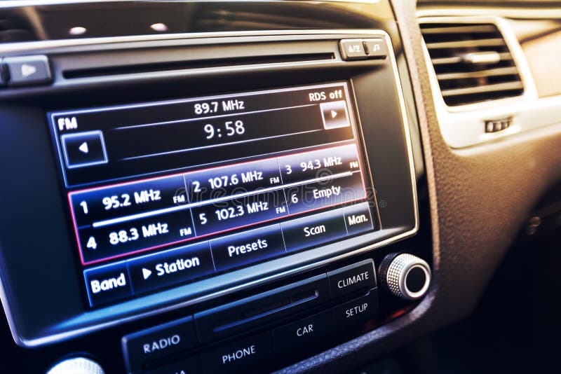 Smart Multimedia Touchscreen System Stock Image - Image of contemporary ...