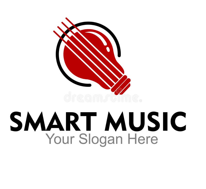 Smart Music Logo Design Vector Stock Vector - Illustration of doodle ...