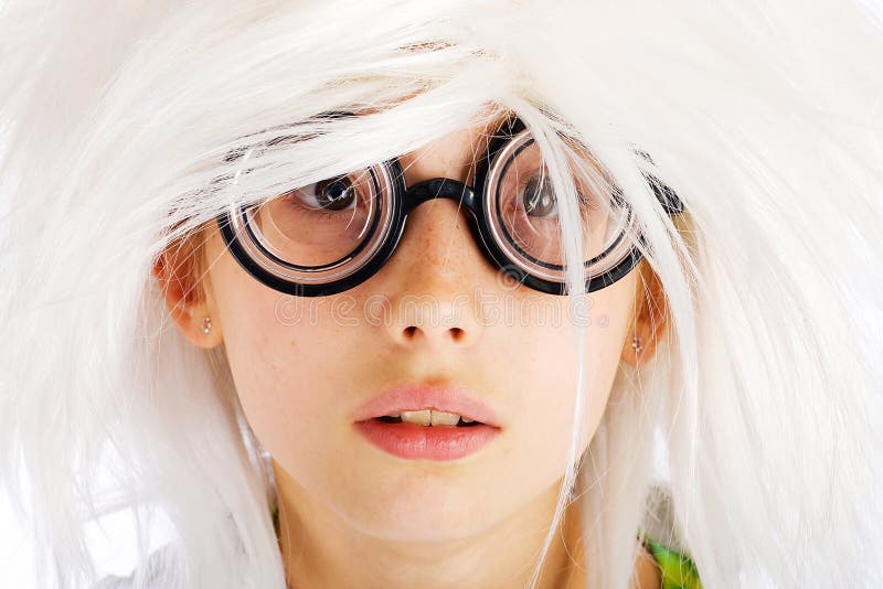 Smart, nerdy kid stock image. Image of confused, brilliant - 20932925