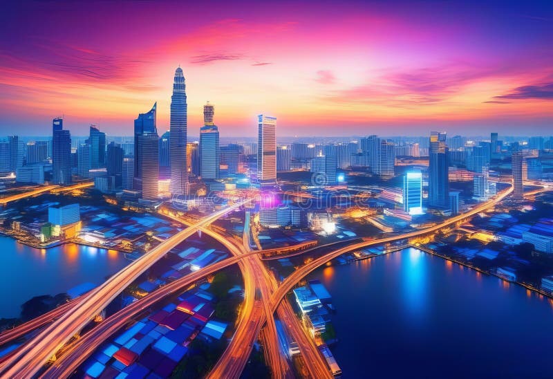 Smart Network and Connection Technology Concept Stock Illustration ...