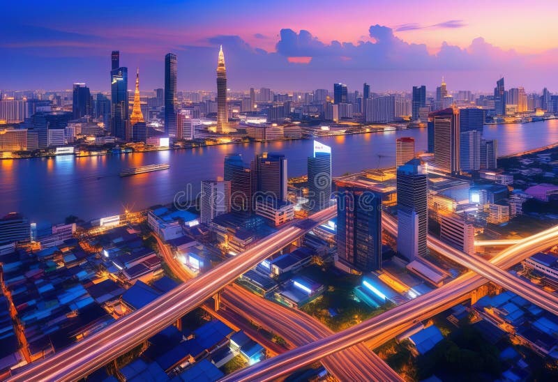 Smart Network and Connection Technology Concept Stock Illustration ...