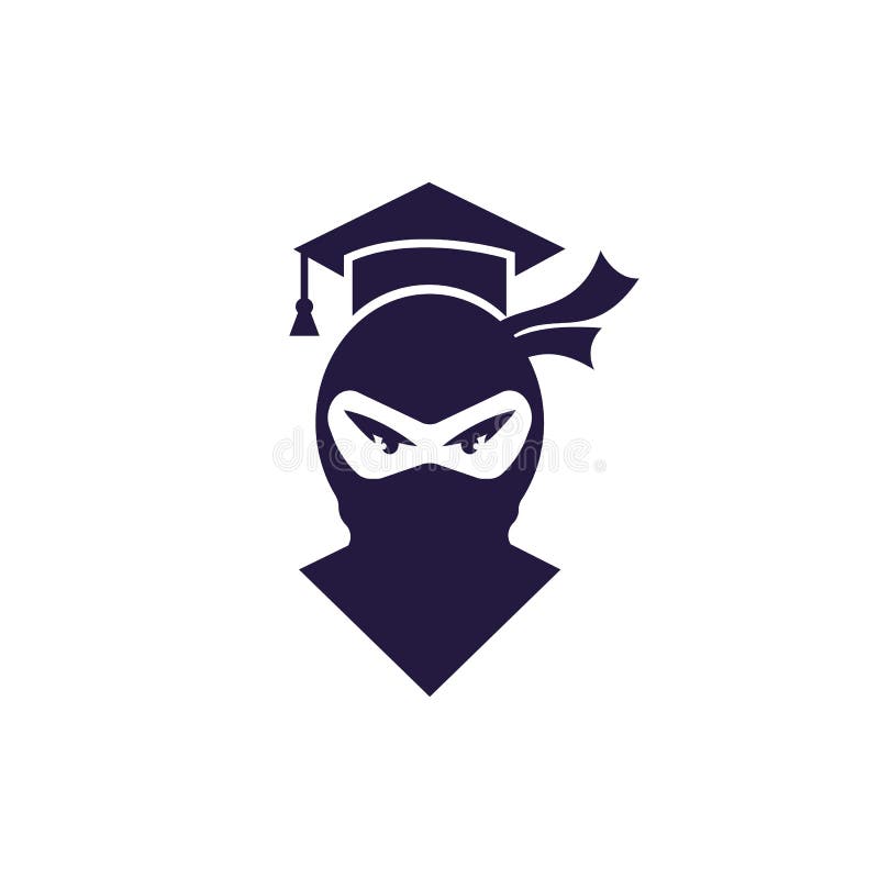 Smart Ninja Modern Education Vector Logo Design. Stock Vector ...